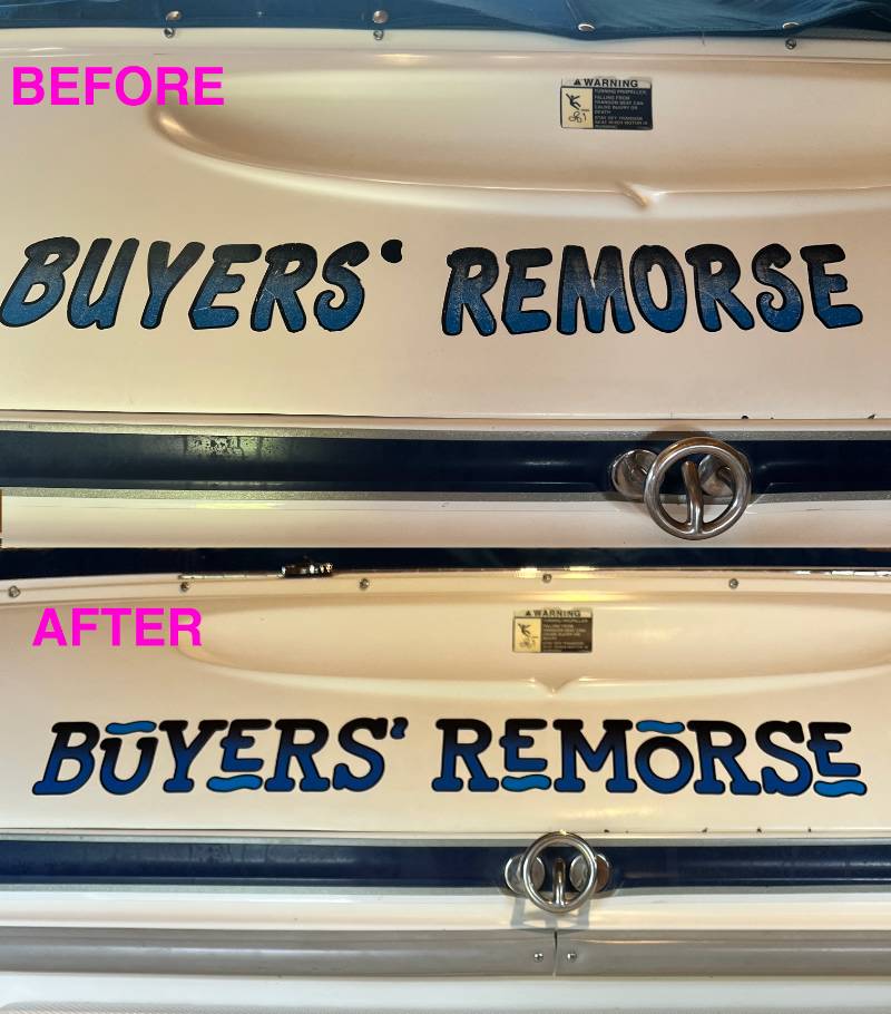 2005 Maxum 18' I/O Boat Lettering from Stephanie Y, MN ...